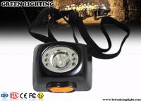 China Cordless Mining Rechargeable LED Headlamp With 3W LCD Display 4500mAH Battery for sale