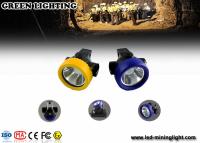 China Cordless LED Mining Cap Lamp 4000 Lux 2.2Ah Li-Ion Battery Waterproof IP67 CE ATEX for sale