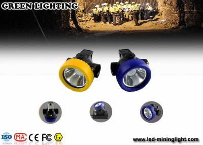 China Cordless LED Mining Cap Lamp 4000 Lux 2.2Ah Li-Ion Battery Waterproof IP67 CE ATEX for sale