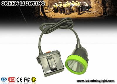 China 50000 Lux Corded LED Mining Cap Lamp with 11.2Ah Battery for Safety and Hunting for sale