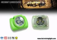 China 15000 Lux LED Mining Light , Illuminance Oled Screen Miners Cap Lamp 1W for sale