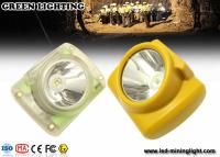 China IP65 Lightweight Led Mining Light / 6000 Lux Hard Hat Headlamp PC Meterial for sale