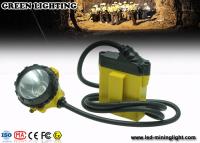 China Black Small Size Led Cable Manual Mining Cap Lights 25000 Lux Brightness for sale