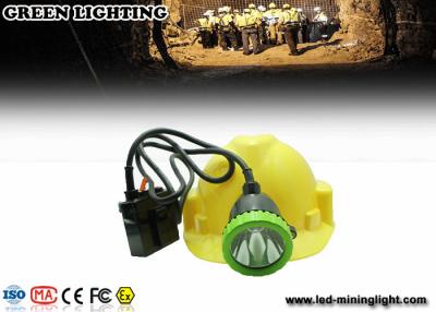 China CE ATEX Certified 50000 Lux Intrinsically Safe Corded Rechargeable Miners Headlamp 11.2Ah Li-Ion Battery for sale