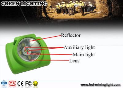China Green GLC-6C 13000Lux Cordless Mining Cap Lamp with 6.2Ah Battery IP68 for sale