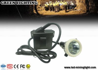 China Waterproof Safety LED Cap Lamp 15000 Lux 6.4Ah Li-Ion Battery 16h Work Time for sale