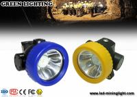 China IP68 Waterproof Cordless Mining Headlamp 4000Lux LED Hard Hat Light 2.2Ah for sale