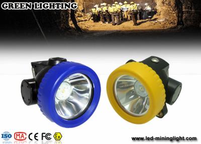 China IP68 Waterproof Cordless Mining Headlamp 4000Lux LED Hard Hat Light 2.2Ah for sale