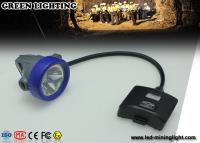 China Ultr Bright CERR LED Semi corded Mining Cap Lights With Low Power Warning Function for sale