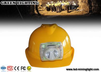 China 10000 Lux Rechargeable LED Mining Light , portable OLED Screen CREE Led Cap Lamp for sale
