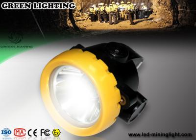 China PC Small All-in-One Rechargeable LED Headlamp 3.7V 2.2Ah Waterproof Coal Miners Lamp for sale