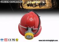 China 10000 Lux Electric Miners Lamp Hard Hat Headlamp 5.6Ah Li Ion Battery CE ATEX for sale