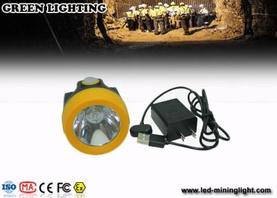 China Anti-Explosive Cordless Hard Hat Headlamp 6000 Lux 230mA Main Light Current for sale