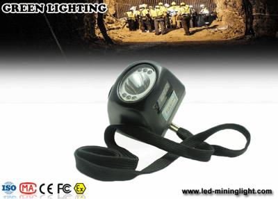 China 234G IP68 black led miners lamp , USB charge led mining headlamp CE Certification for sale
