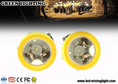 China Downhole Recreation Cordless Mining Lights , Led Hard Hat Headlamp 200 Ma 4000 Lux for sale