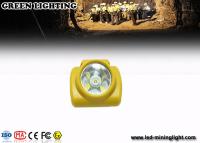 China LED Coal Miner Hard Hat Light 129 Lumens 15000 Lux IP68 6.2Ah 3.7V 6hr Charging for sale