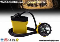 China Explosion Proof Mining Hard Hat Led Lights 25000 Lux Strong Brightness Corded Style for sale
