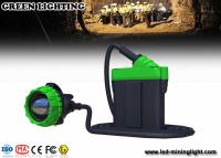 China 25000lux Super Brightness Rechargeable Head Torch , Color Customized Longwire Mining Lamp for sale