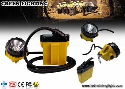 China IP68 Waterproof Coal Mining Headlamp 25000 Lux CREE LED with SOS Warning 10.4Ah Battery for sale