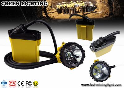 China Cordless Mining Light 25000 Lux 10.4Ah Lithium Miners Head Torch IP68 Waterproof for sale