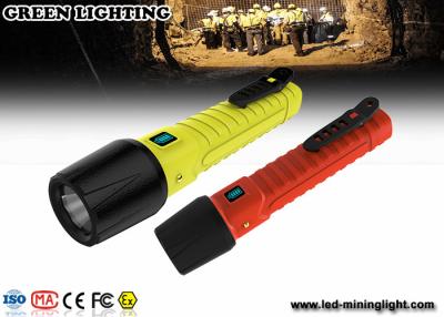 China Rechargeable LED Explosion Proof Torch Flashlight 1300 Lumens IP68 Waterproof 6Ah for sale