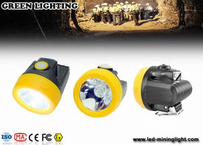 China IP68 Germany Bayer Cordless Miners Cap Lamp , Led Mining Lamp PC Matte Surface for sale
