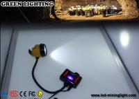 China 28000 Lux 3W IP68 Waterproof Mining Cap Lights with Warning Light Battery Box for sale