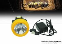 China Cordless Coal Mining Light 10000lux 3.9Ah Rechargeable LED Cap Lamp IP68 for sale