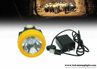 China Cordless Coal Mining Light 10000lux 3.9Ah Rechargeable LED Cap Lamp IP68 for sale