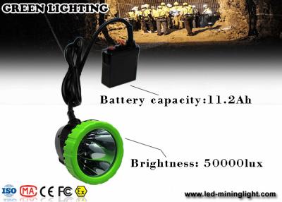 China Rechargeable LED Mining Safety Headlamp 1500mA 3.7V IP67 Waterproof 50000lux for sale