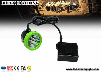 China 3.7V 11.2Ah Li-Ion LED Mining Cap Lamp GL6-B 8H Charging Time 500M Range for sale