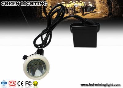 China Underground Mining LED Cap Lamp 3.7V 6.6Ah Lithium Battery Cree Headlamp 4000lux IP68 for sale