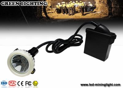 China 10000lux LED Mining Headlamp 3.7V 6.6Ah Underground Cap Lamp for Coal Mine for sale