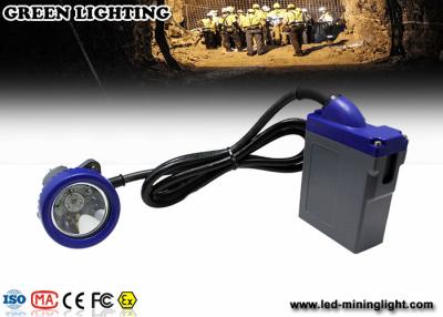 China 10000lux LED Mining Cap Lamp 3.7V 6.6Ah Battery Emergency Miner Light for sale