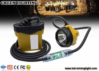 China LED Mining Cap Lamp 3.7V 10.4Ah SAMSUNG Battery Pack Explosion Proof IP68 for sale