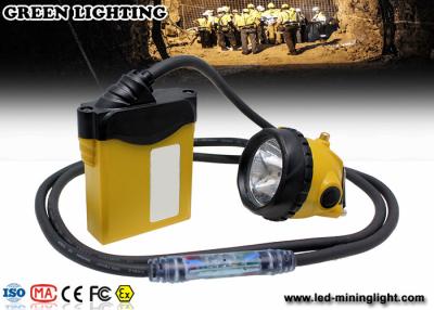 China 3W 800mA LED Coal Mining Cap Lamp Split Type with 10.4Ah Samsung Battery Pack for sale