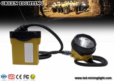China 3.7V 10.4Ah Rechargeable LED Miners Cap Light 25000lux IP68 Waterproof for sale