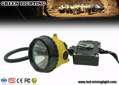 China 6.8Ah Rechargeable Li-Ion Miners Helmet Lamp 15000Lux IP68 CE ATEX Certified for sale