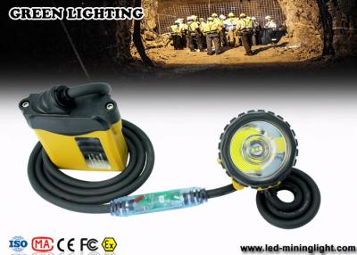 China 25000 Lux Waterproof LED Mining Light With Warning Red Light on Cable for sale