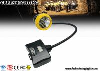 China Semi-Cord LED Mining Cap Lamp 15000lux 3.7V 6.8Ah Lithium Battery CE ATEX for sale