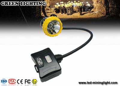 China Semi-Cord LED Mining Cap Lamp 15000lux 3.7V 6.8Ah Lithium Battery CE ATEX for sale