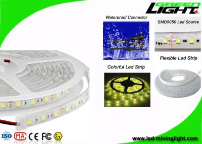 China IP67 Waterproof LED Strip Light 60 LEDs/m 16W/m DC24V Fire Resistant Explosion Proof 5m Roll for sale