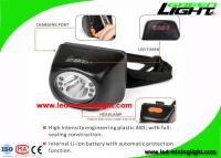 China Cordless Mining Cap Lamp 8000lux Rechargeable LED Headlamp 4.8Ah Li-Ion Battery for sale