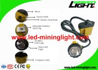 China Rechargeable 3W Cree LED Mining Light Cap Lamp with Low Power Warning for sale