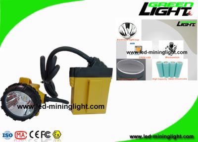 China 800mA Rechargeable Underground Mining Headlamp 25000 Lux Waterproof ATEX Miner Light for sale