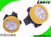 China Cordless LED Miners Helmet Light 2.2Ah IP67 Waterproof Coal Mining Lamp 4000Lux for sale