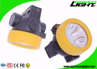 China ABS Material LED Mining Cap Lamp 4000 Lux Brightness 2.2Ah Li-ion Battery Cordless for sale