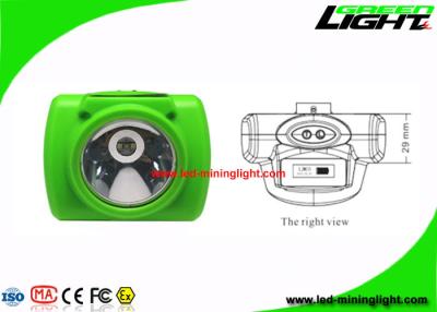 China Rechargeable LED Mining Cap Lamp 5.2Ah 3.7V with OLED Screen USB Charger for sale