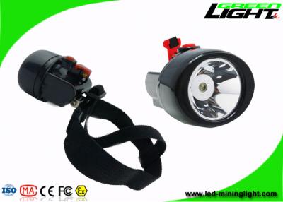 China Underground Mining Rechargeable LED Headlamp 4000lux 2.8Ah Li-ion Battery Light Weight PC Material for sale
