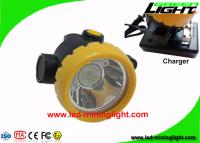 China Black Cordless Coal Mining Light 4000 Lux 3.7V Lithium Ion Rechargeable Headlamp 15 Hours for sale
